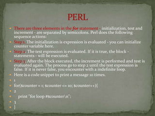 Perl slid | PPT