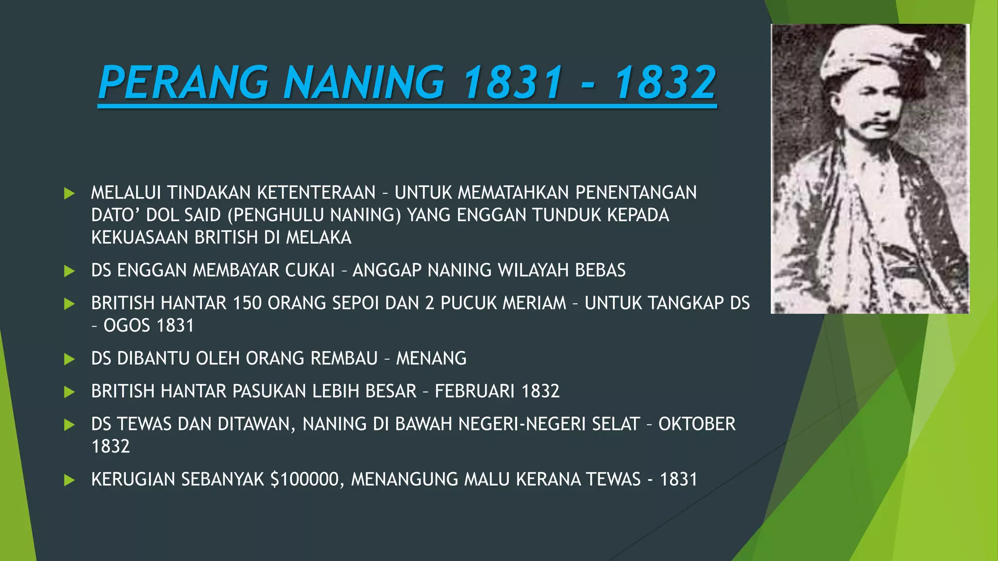 PERLUASAN KUASA ASING MELALUI PERANG DAN PERJANJIAN DI TANAH MELAYU | PPTX