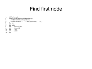 Perl Xpath Lightning Talk | PPT | Web Design and HTML | Internet