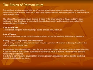 Permaculture: Ethics and Principles | PDF