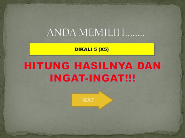 Permainan Angka Sederhana dalam PPT | PPS