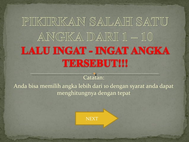 Permainan Angka Sederhana dalam PPT | PPS