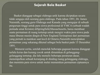 Permainan bola basket adhetya xis1 | PPT