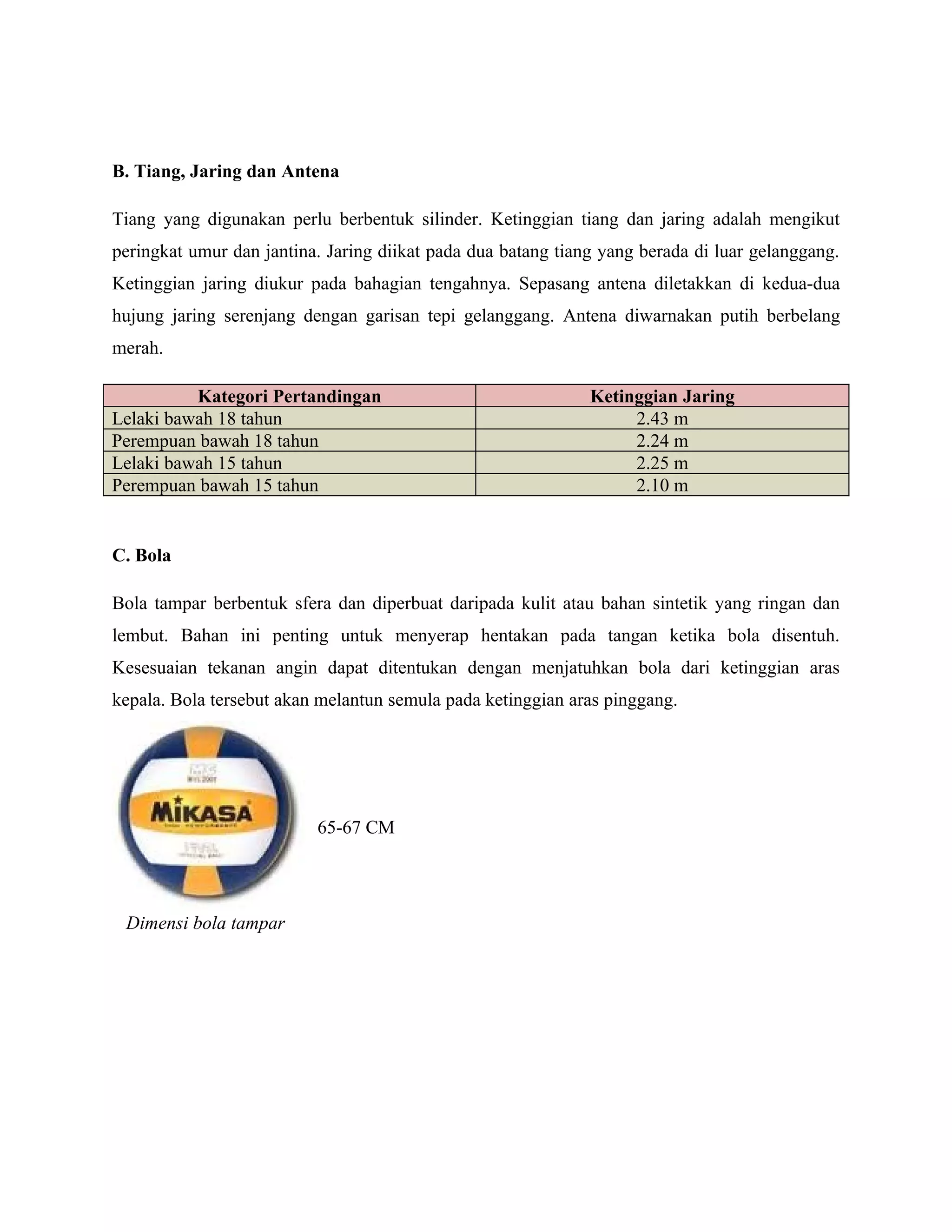 Permainan bola tampar | DOC