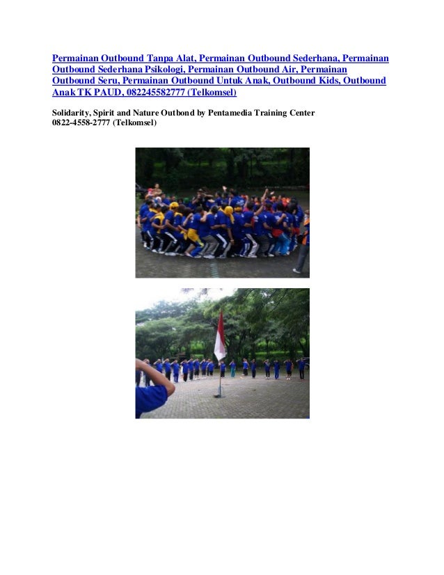 Permainan Outbound Tanpa Alat, Permainan Outbound Sederhana, Permainan ...
