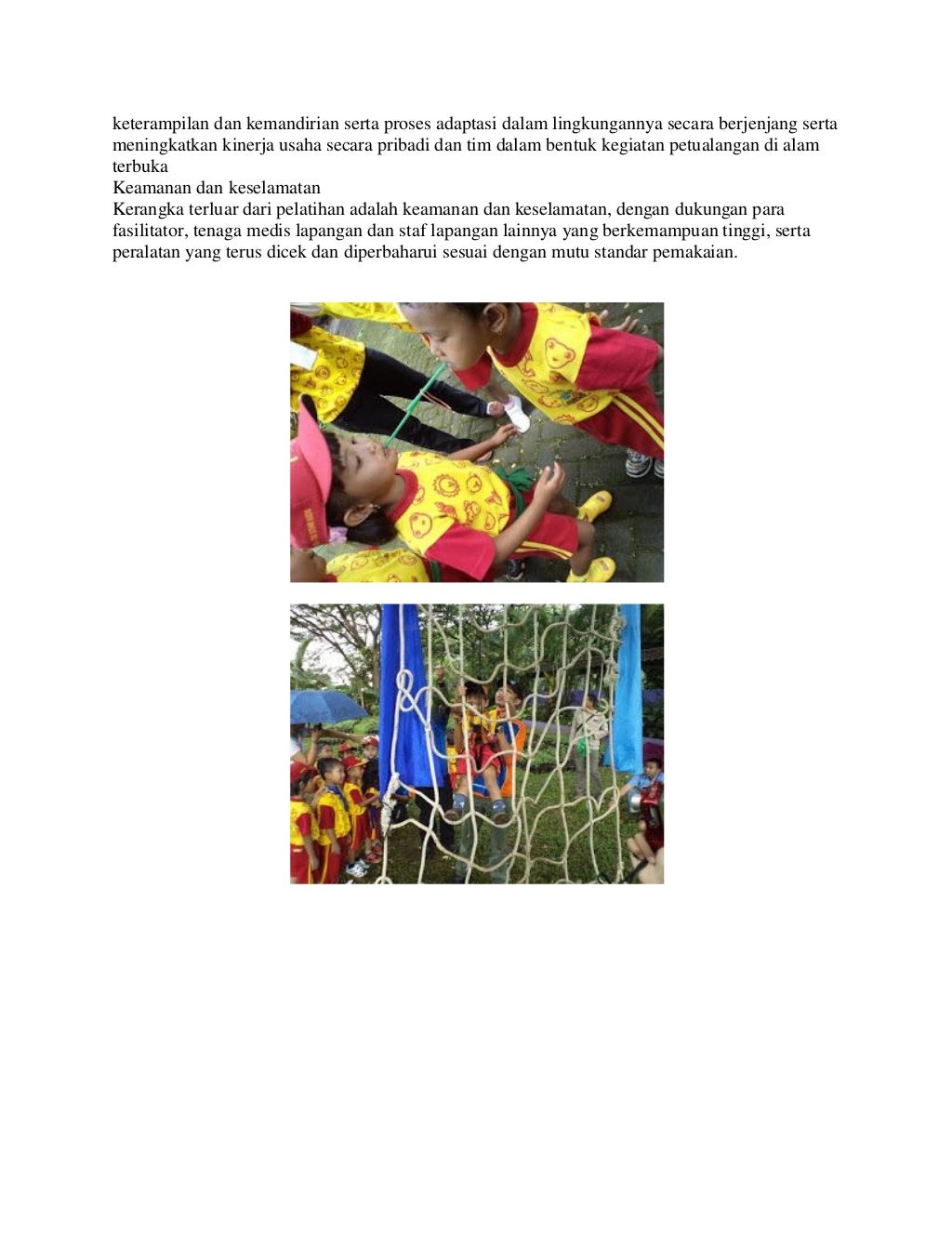 Permainan Outbound Tanpa Alat, Permainan Outbound Sederhana, Permainan ...