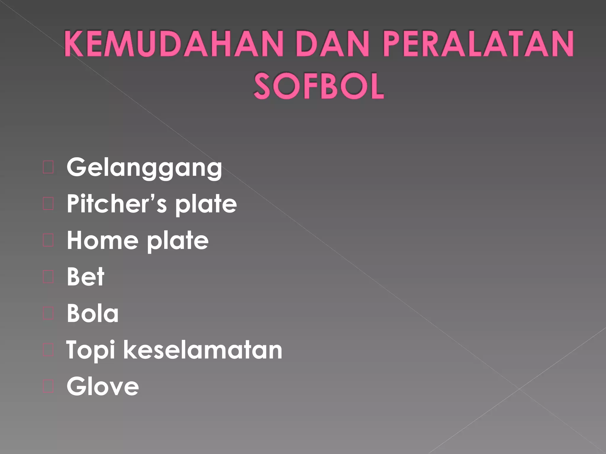 Permainan sofbol | PPT