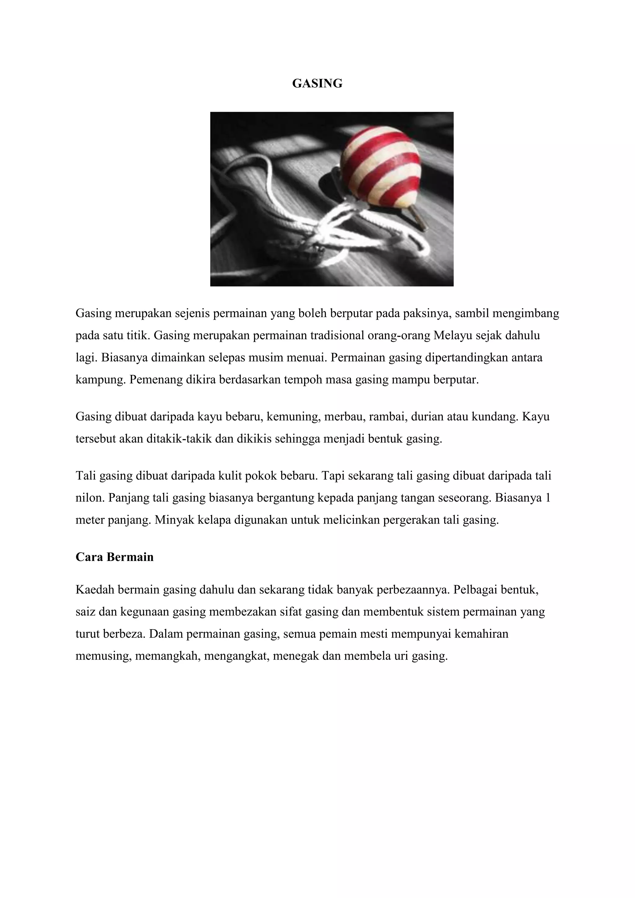 Permainan tradisional | DOCX