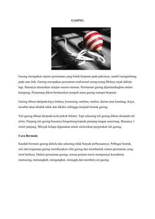 Permainan tradisional | DOCX