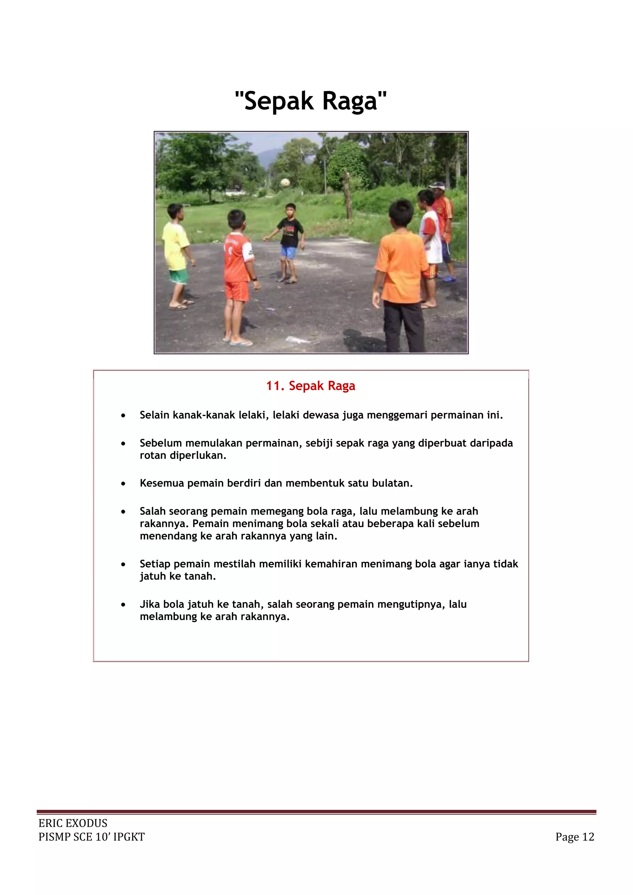 Permainan tradisional malaysia | DOCX