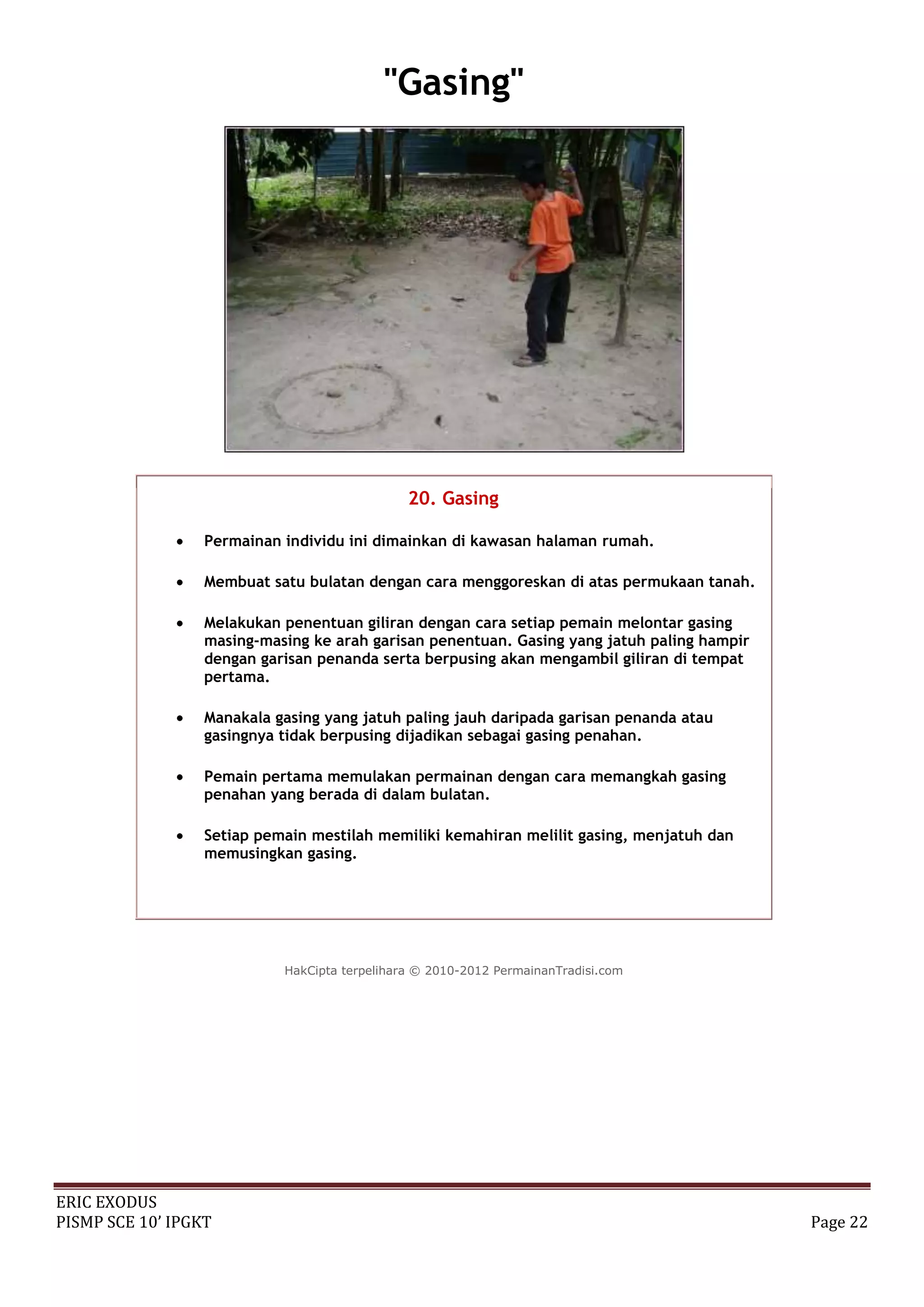 Permainan tradisional malaysia | DOCX