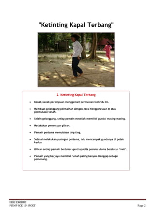 Permainan tradisional malaysia | DOCX