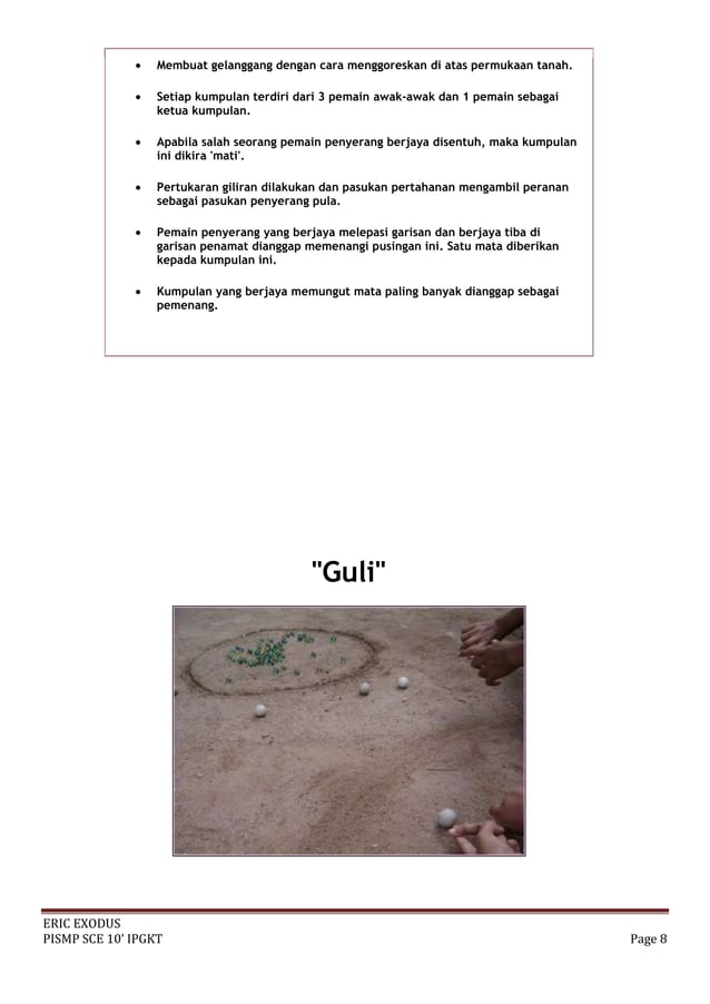 Permainan tradisional malaysia | DOCX