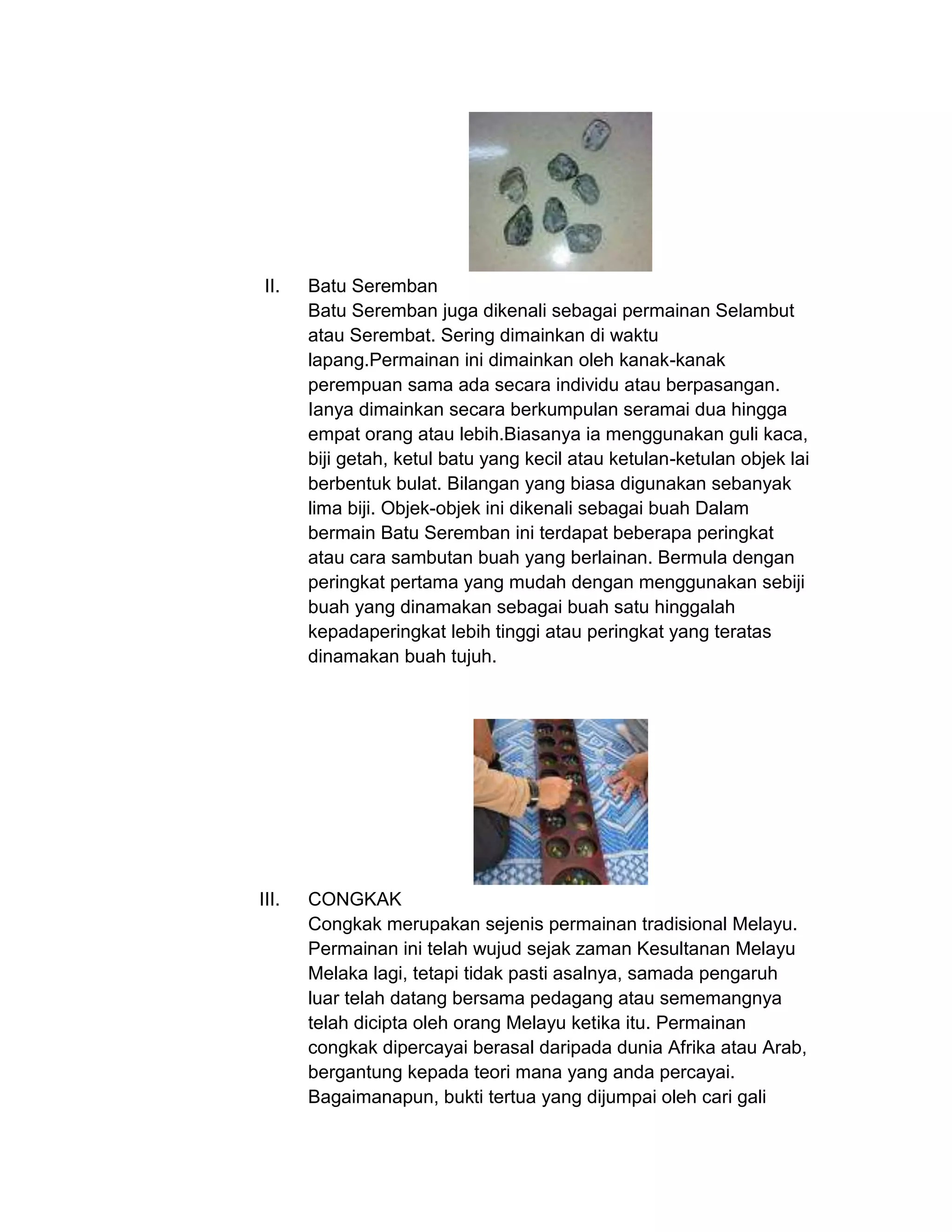 Permainan tradisional malaysia | DOCX
