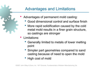 permanent mold casting-metal casting process.ppt