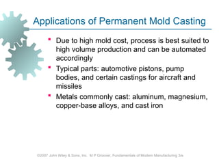permanent mold casting-metal casting process.ppt