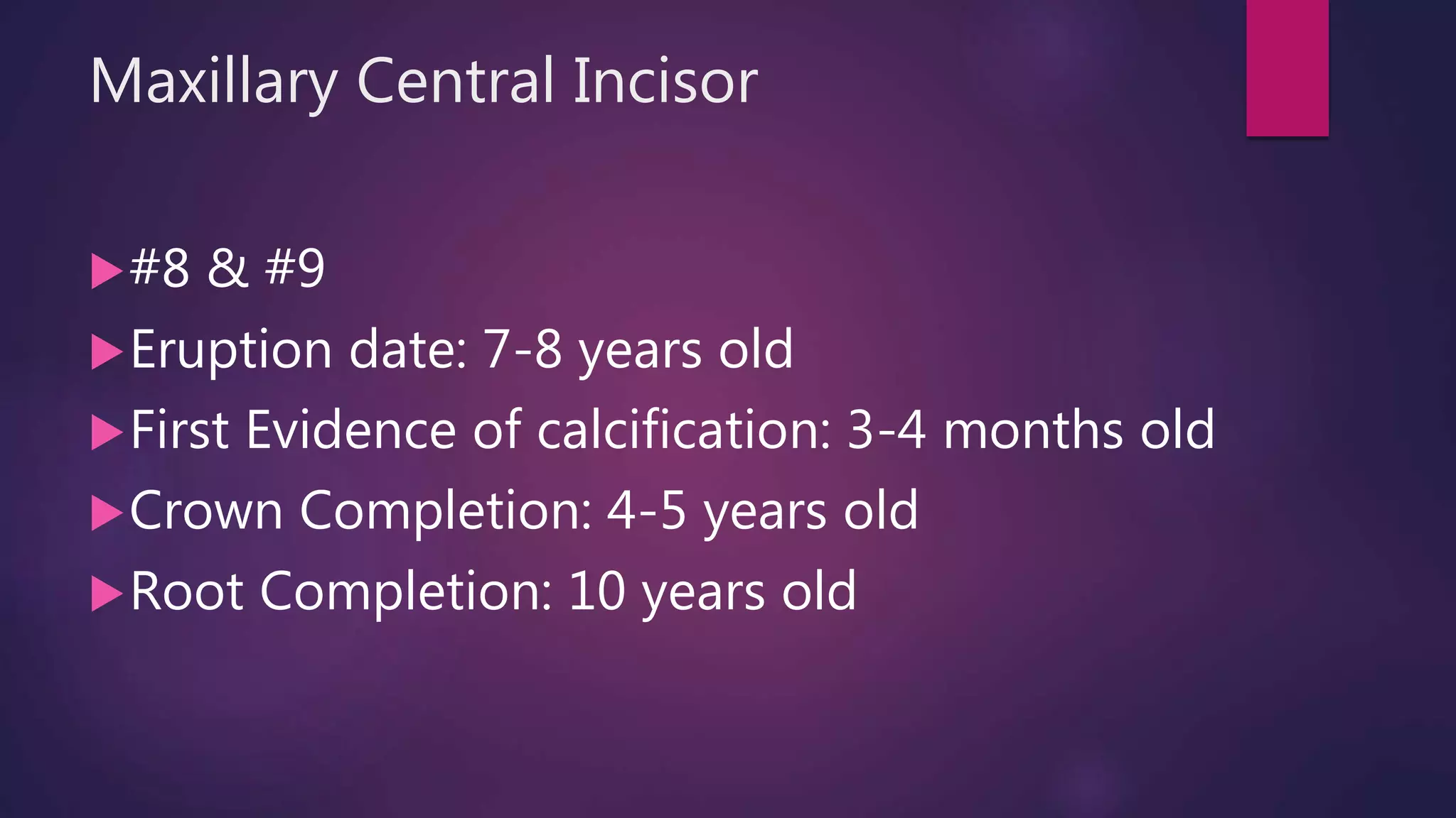 Permanent anterior teeth | PPTX