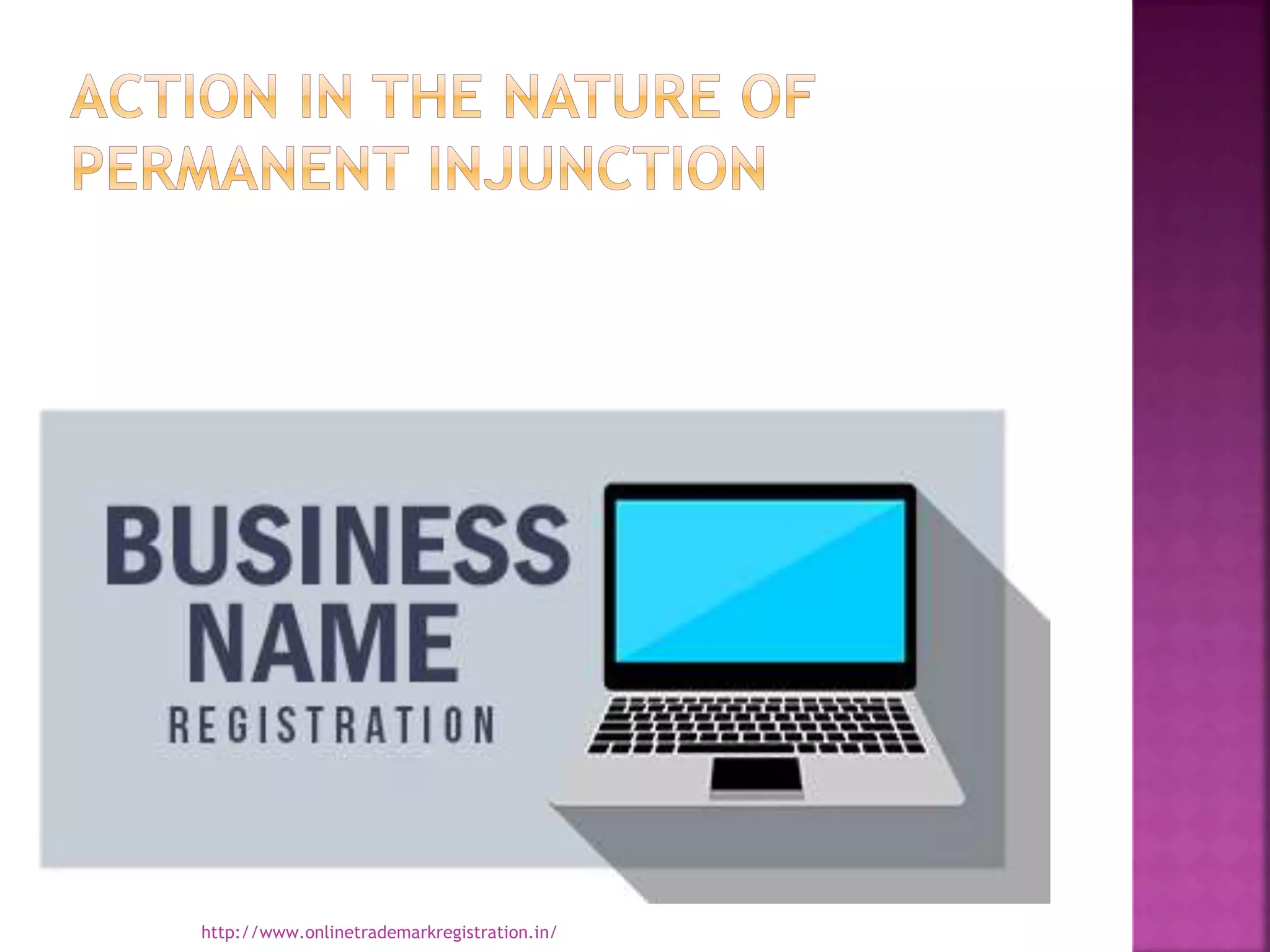 Permanent injunction of trademark | PPTX