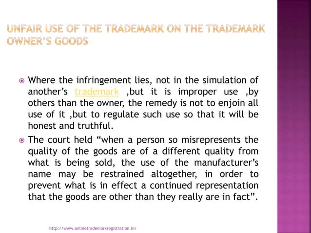 Permanent injunction of trademark | PPTX | Law