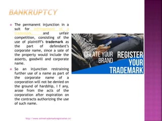 Permanent injunction of trademark | PPTX | Law