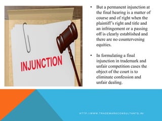 Permanent injunction of a trademark | PPTX