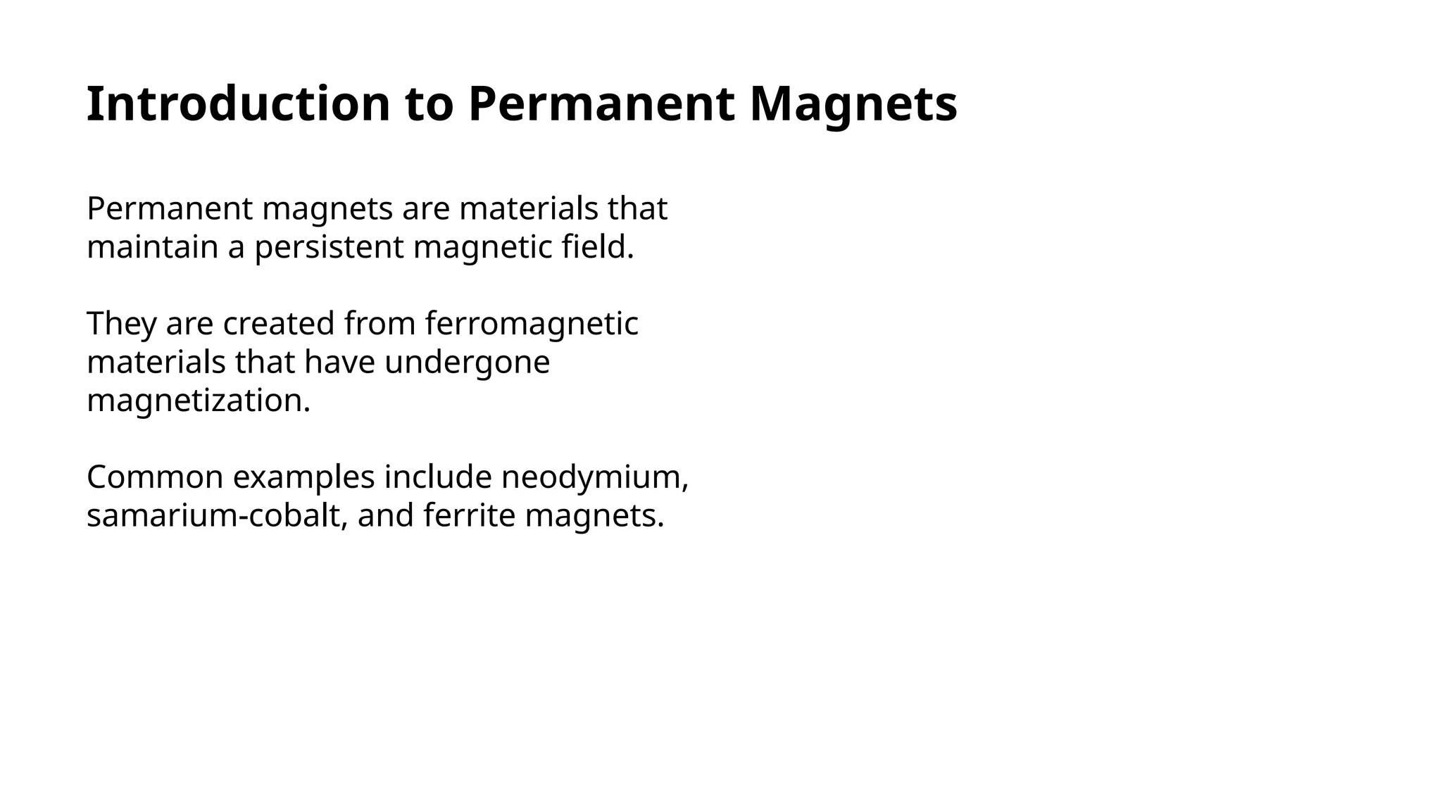 Permanent Magnets, Magnetic Materials, Induced Magnetism (1).pptx