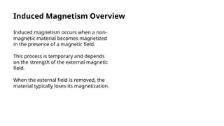 Permanent Magnets, Magnetic Materials, Induced Magnetism (1).pptx
