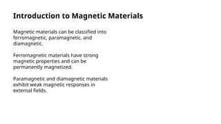 Permanent Magnets, Magnetic Materials, Induced Magnetism (1).pptx