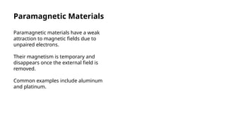 Permanent Magnets, Magnetic Materials, Induced Magnetism (1).pptx