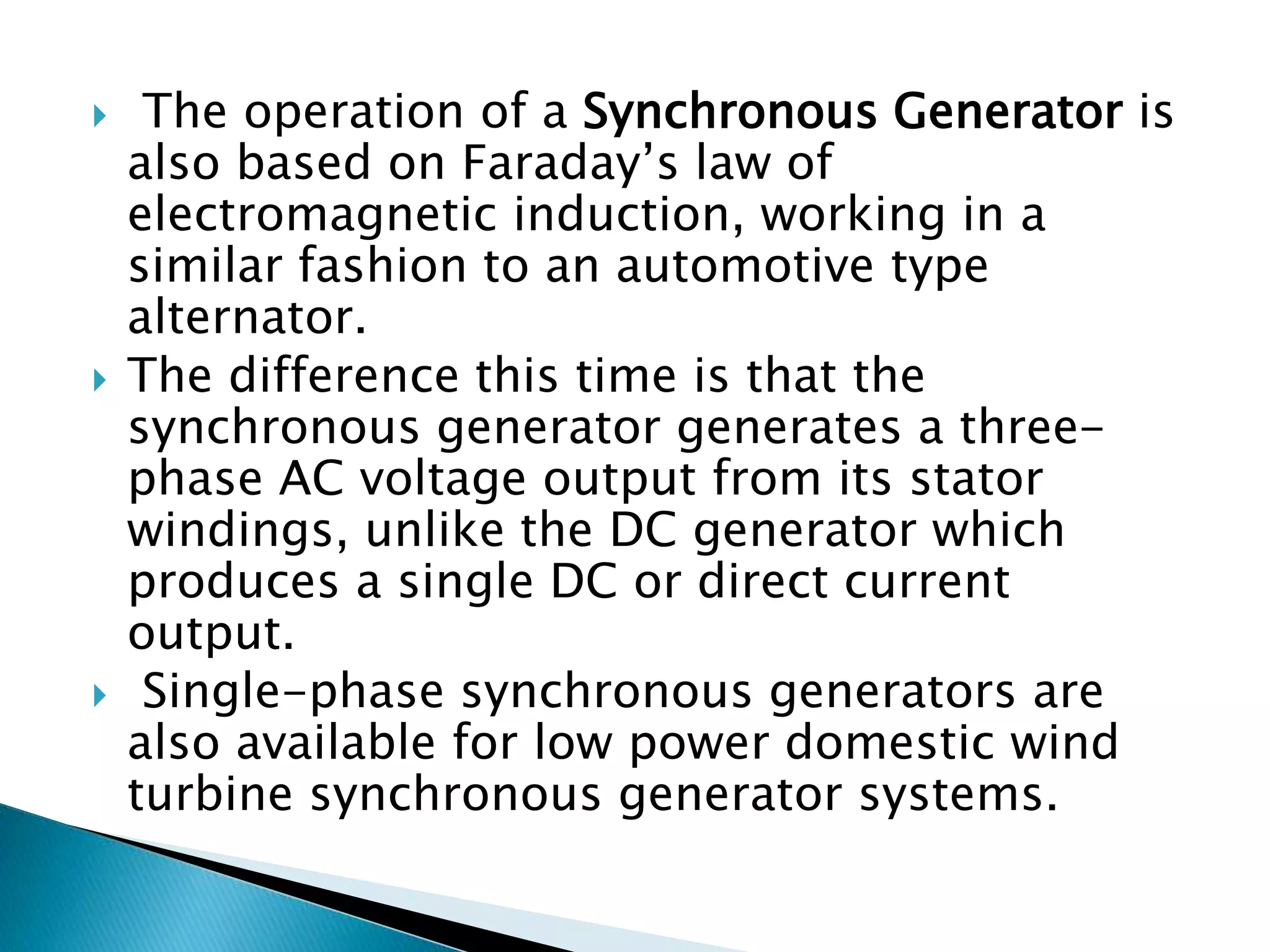 Permanent magnet synchronousgenerator | PPTX