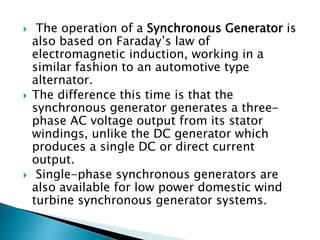 Permanent magnet synchronousgenerator | PPTX