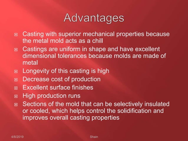 Permanent mold casting | PPTX