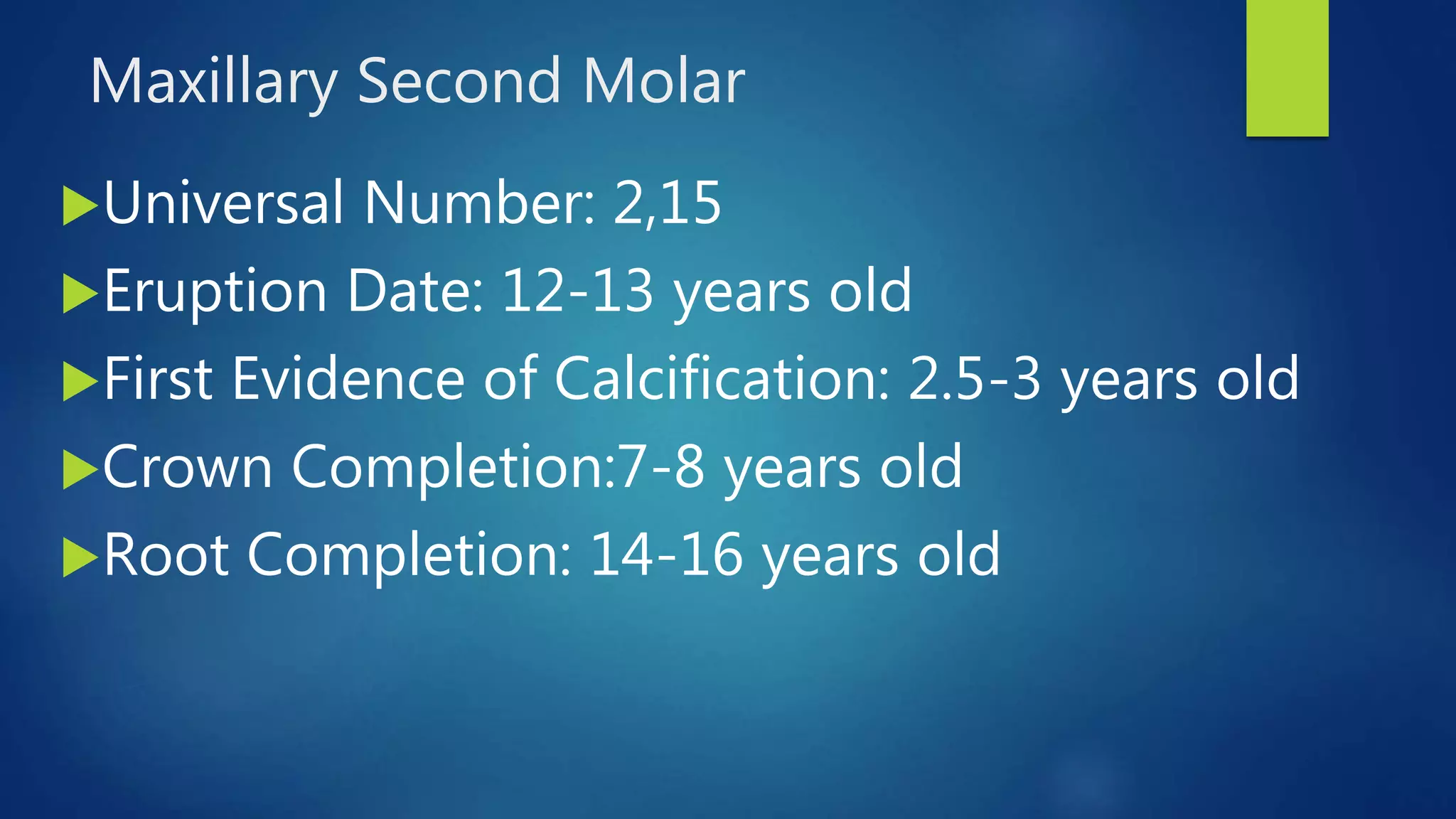 Permanent posterior teeth maxillary first, second and third molars | PPTX