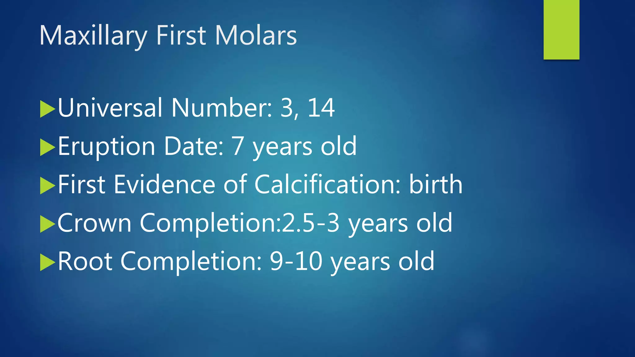 Permanent posterior teeth maxillary first, second and third molars | PPTX