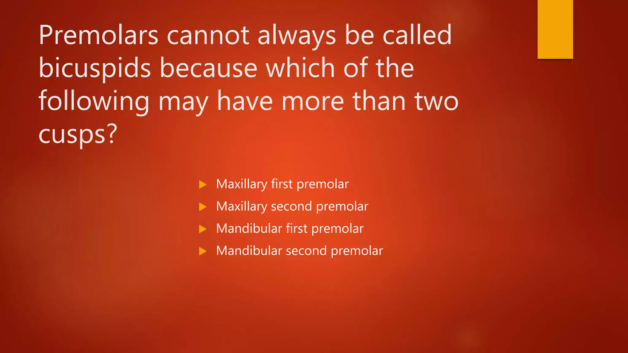 Permanent posterior teeth premolars | PPTX