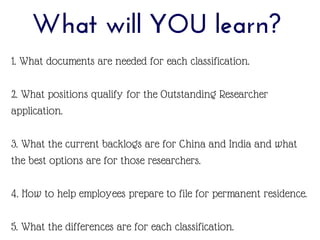 Permanent Residence Options for Researchers | PDF