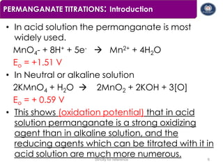 Permanganate titration by krishna baokar | PDF