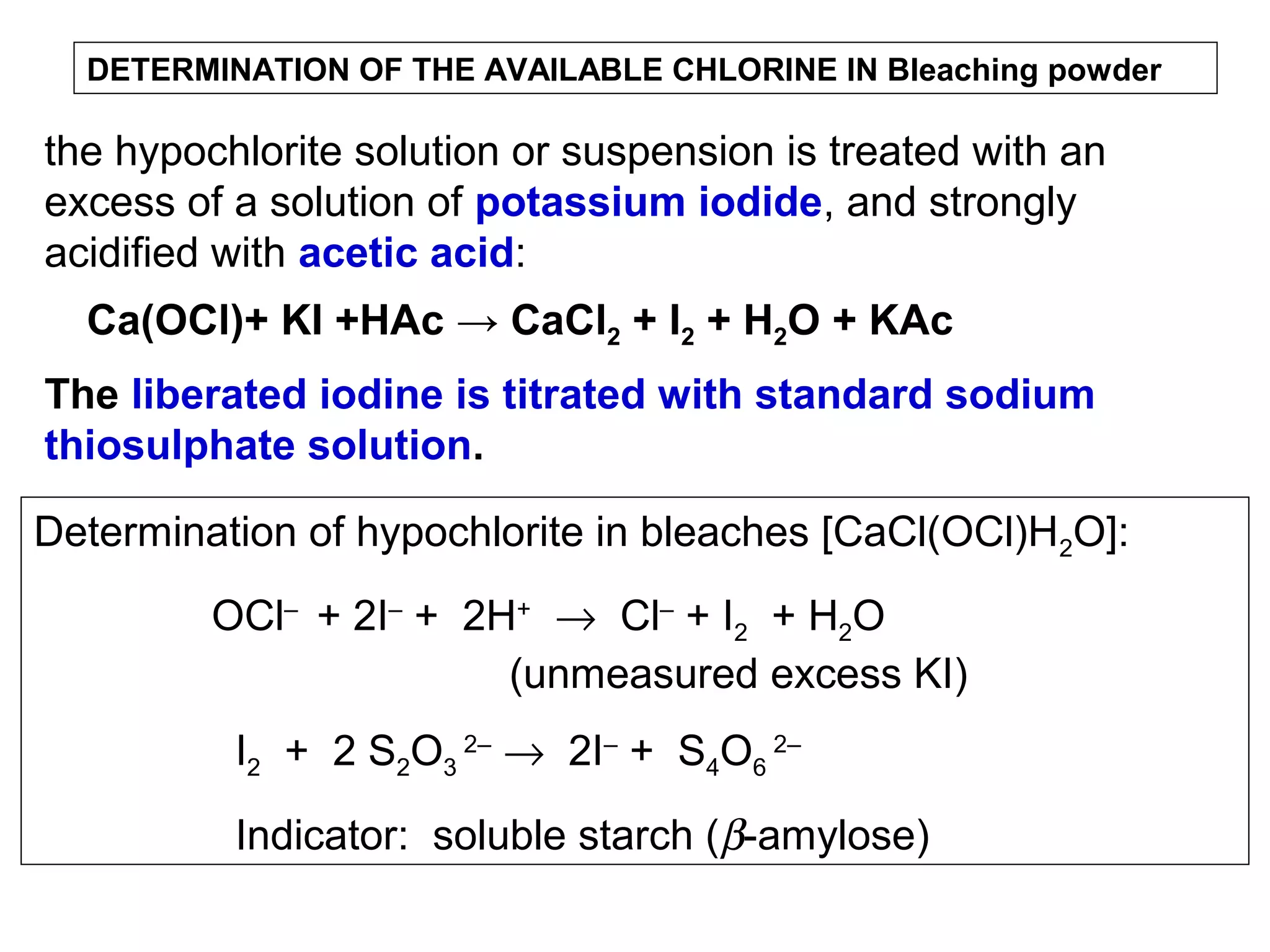 Permanganometry, iodometry in analytical technique, P K MANI | PPT