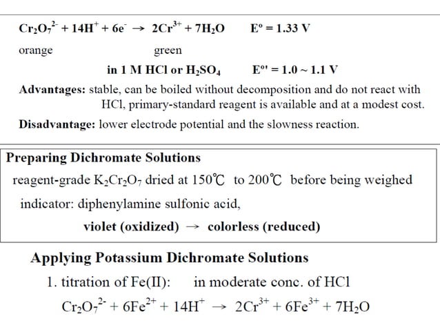 Permanganometry, iodometry in analytical technique, P K MANI | PPT