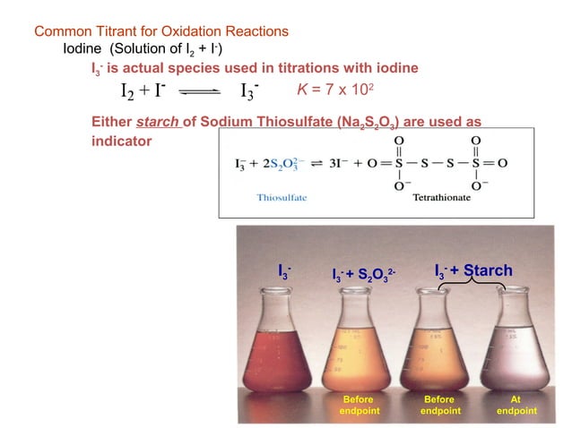 Permanganometry, iodometry in analytical technique, P K MANI | PPT
