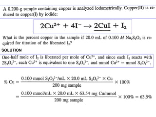 Permanganometry, iodometry in analytical technique, P K MANI | PPT