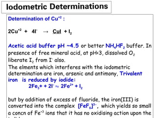 Permanganometry, iodometry in analytical technique, P K MANI | PPT