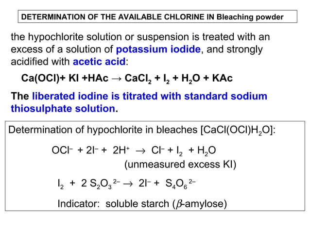 Permanganometry, iodometry in analytical technique, P K MANI | PPT
