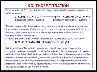 Permanganometry, iodometry in analytical technique, P K MANI | PPT