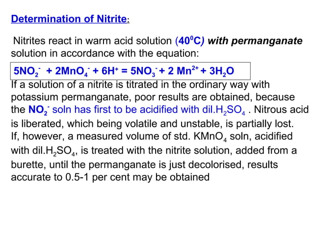 Permanganometry, iodometry in analytical technique, P K MANI | PPT