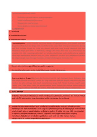 Permasalahan anak tk2 | PDF