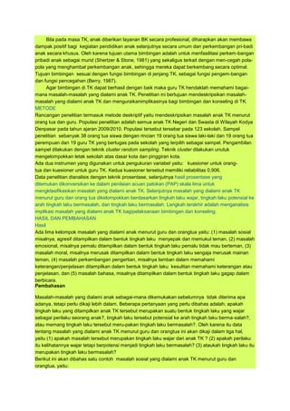 Permasalahan anak tk2 | PDF