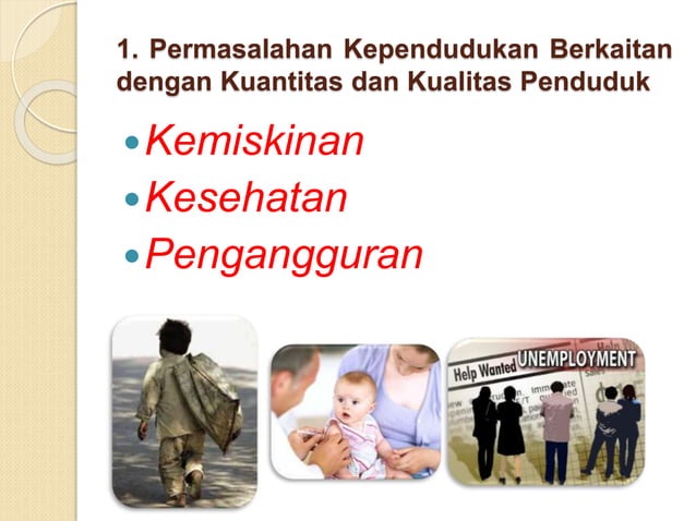 PERMASALAHAN KEPENDUDUKAN dan CARA PENANGGULANGNNYA | PPT