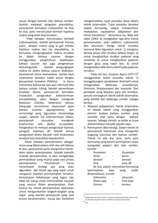 Permasalahan padanan kata dan beberapa pendekatan penerjemahan | PDF