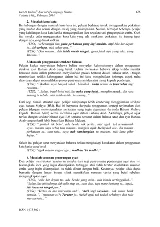 Permasalahan pertuturan bahasa arab sebafai bahasa kedua | PDF